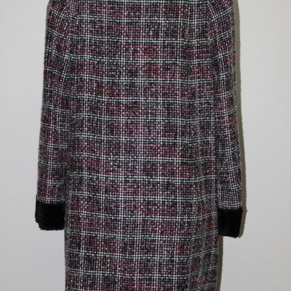 Jacques Vert | Jackets & Coats | Jacques Vert Multi Pink Tweed Fur Trim ...